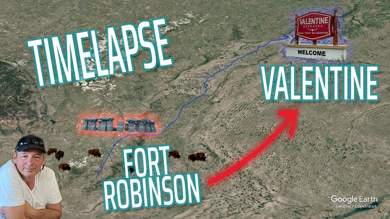 Timelapse of Highway 20 from Fort Robinson State Park NE to Fishberry ...