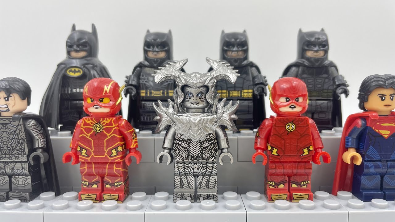 LEGO The Flash | Batman | Supergirl | Unofficial LEGO Minifigures - YouTube