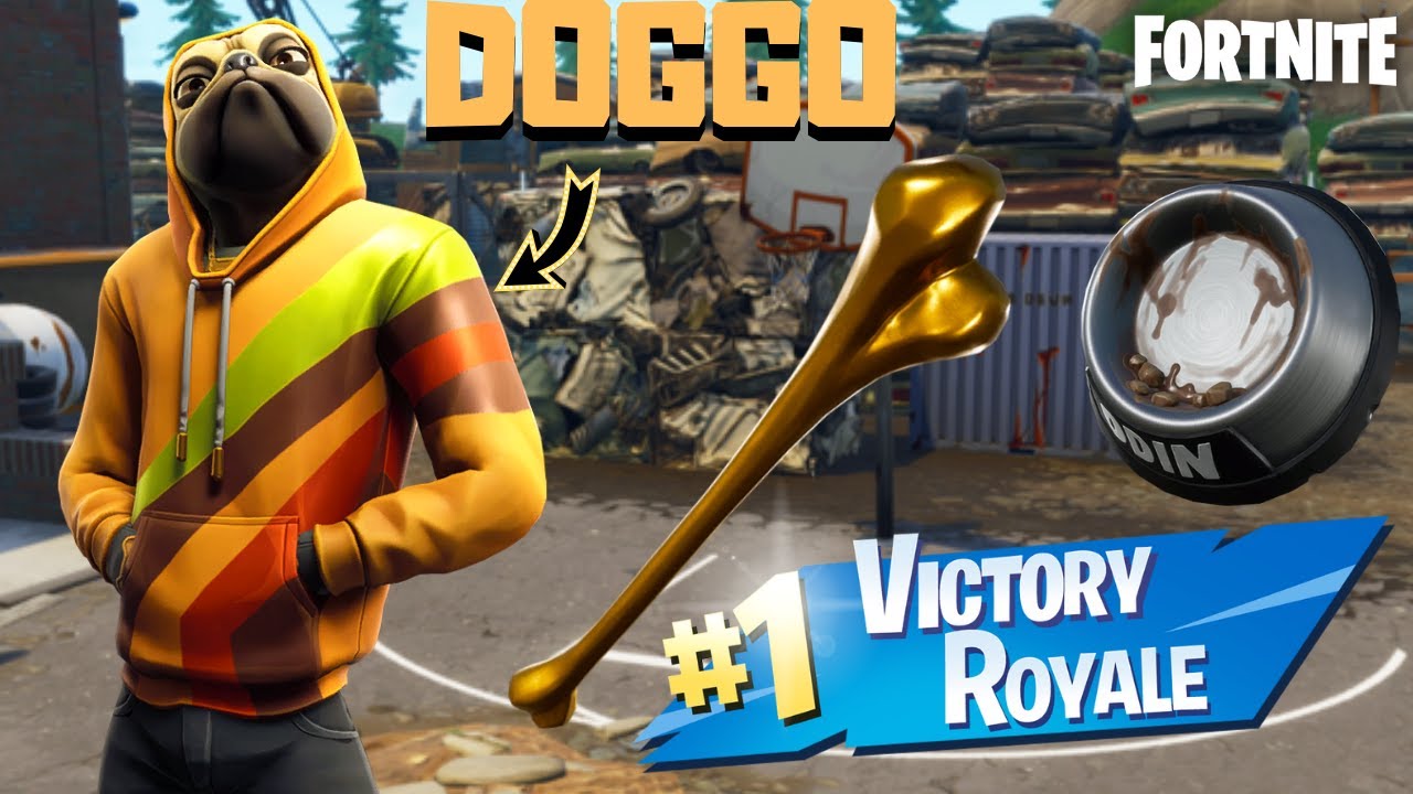*NEW* PUG "DOGGO" SKIN & GOLDEN CHEW TOY PICKAXE Gameplay! (Fortnite ...