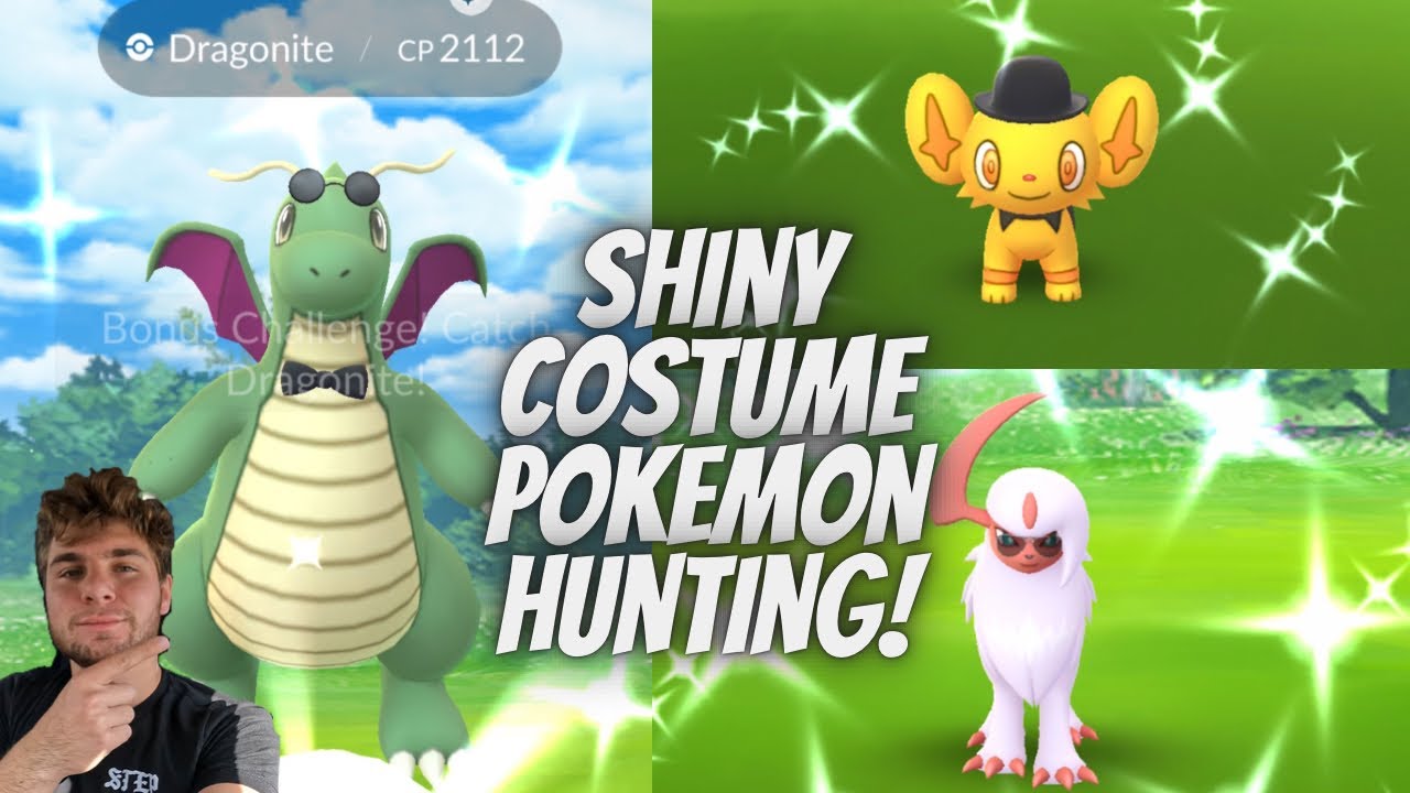 Shiny Costume Dragonite Hunt In Pokemon Go! (LAST CHANCE) - YouTube