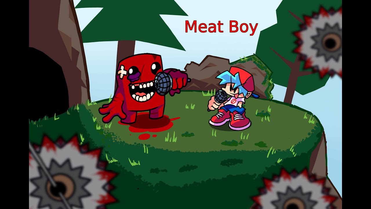 FNF:-) TRY N' FAILURE V2 (SUPER MEAT BOY MOD) - YouTube