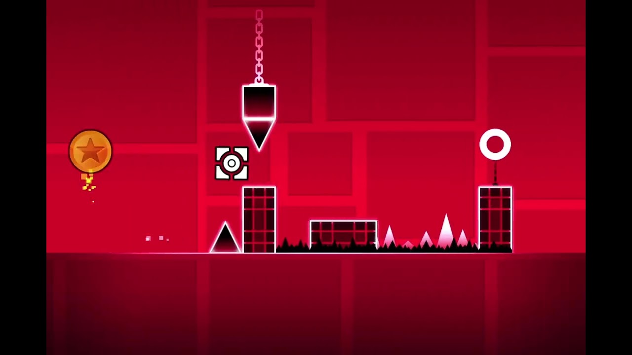 Playing Geometry Dash (Level Dry Out) - YouTube