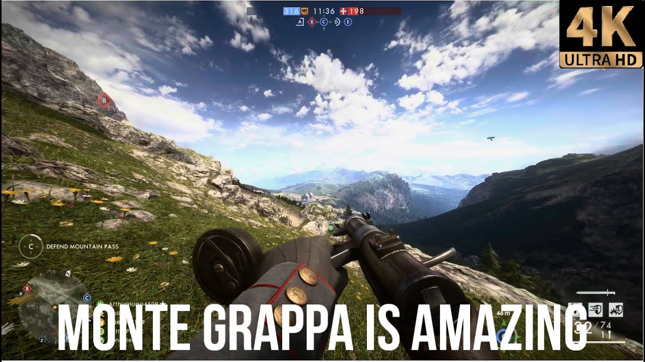 Battlefield 1 | Conquest on Monte Grappa | No Commentary 4k - YouTube