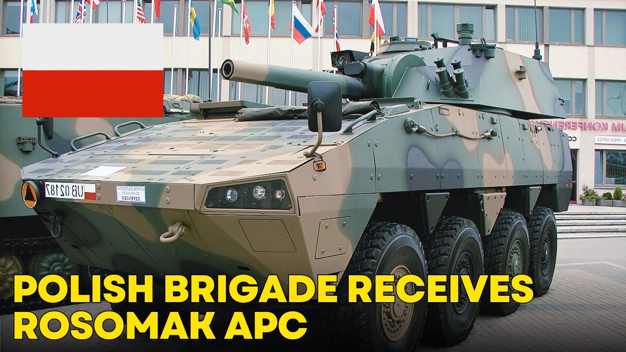 Polish brigade receives Rosomak APC - YouTube