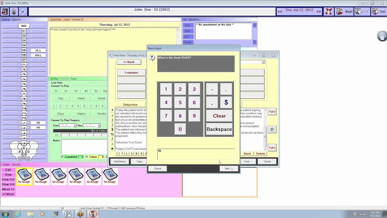 ChiroTouch Initial Intake Note - YouTube
