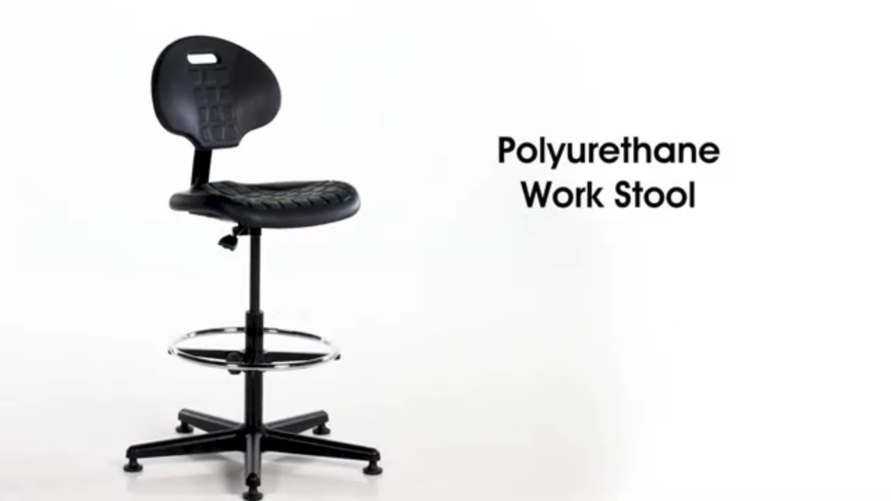 Standard Polyurethane Work Stools - YouTube