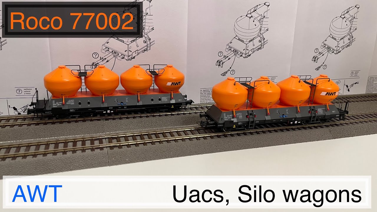 UNBOXING: 2 piece set: Silo wagons #AWT, ep. VI #Roco #Roco77002 #H0 ...