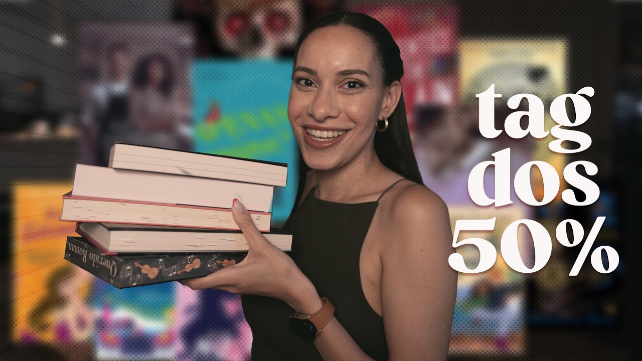 metade do ano em leituras | TAG DOS 50% - YouTube