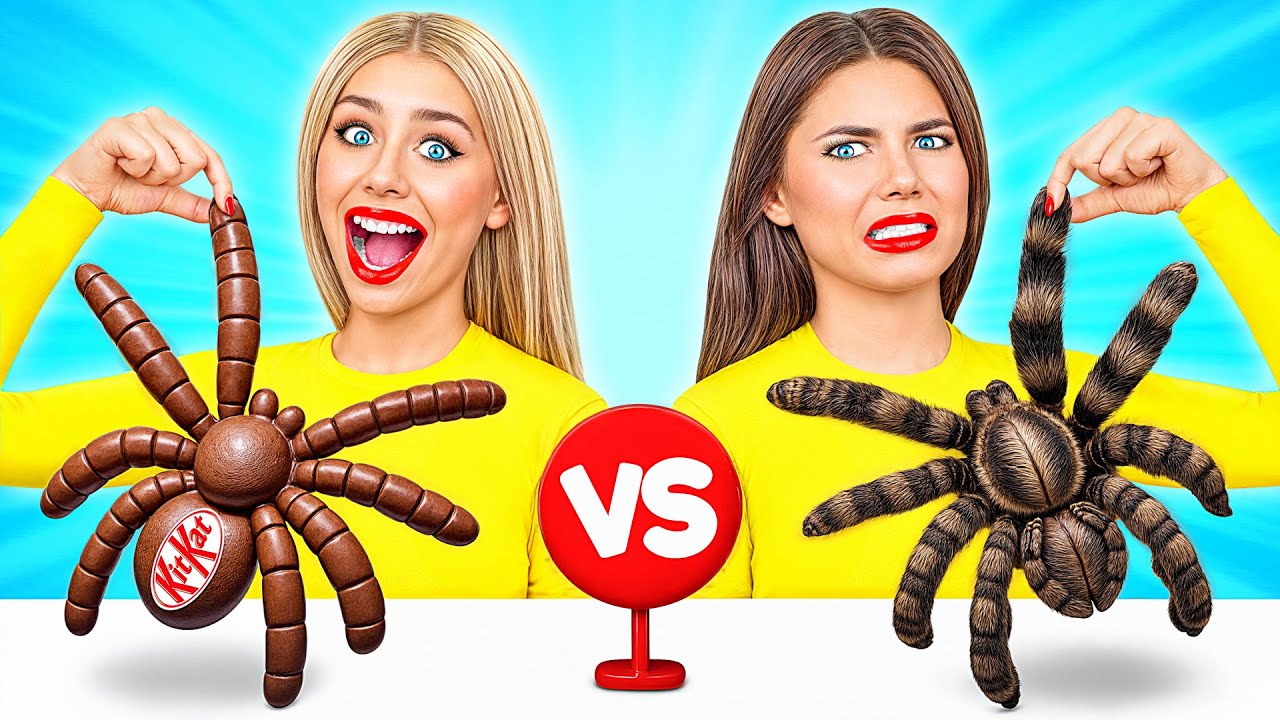 Desafío De Comida Real vs. De Comida Chocolate con Wednesday Addams | Guerras de Bromas por ...