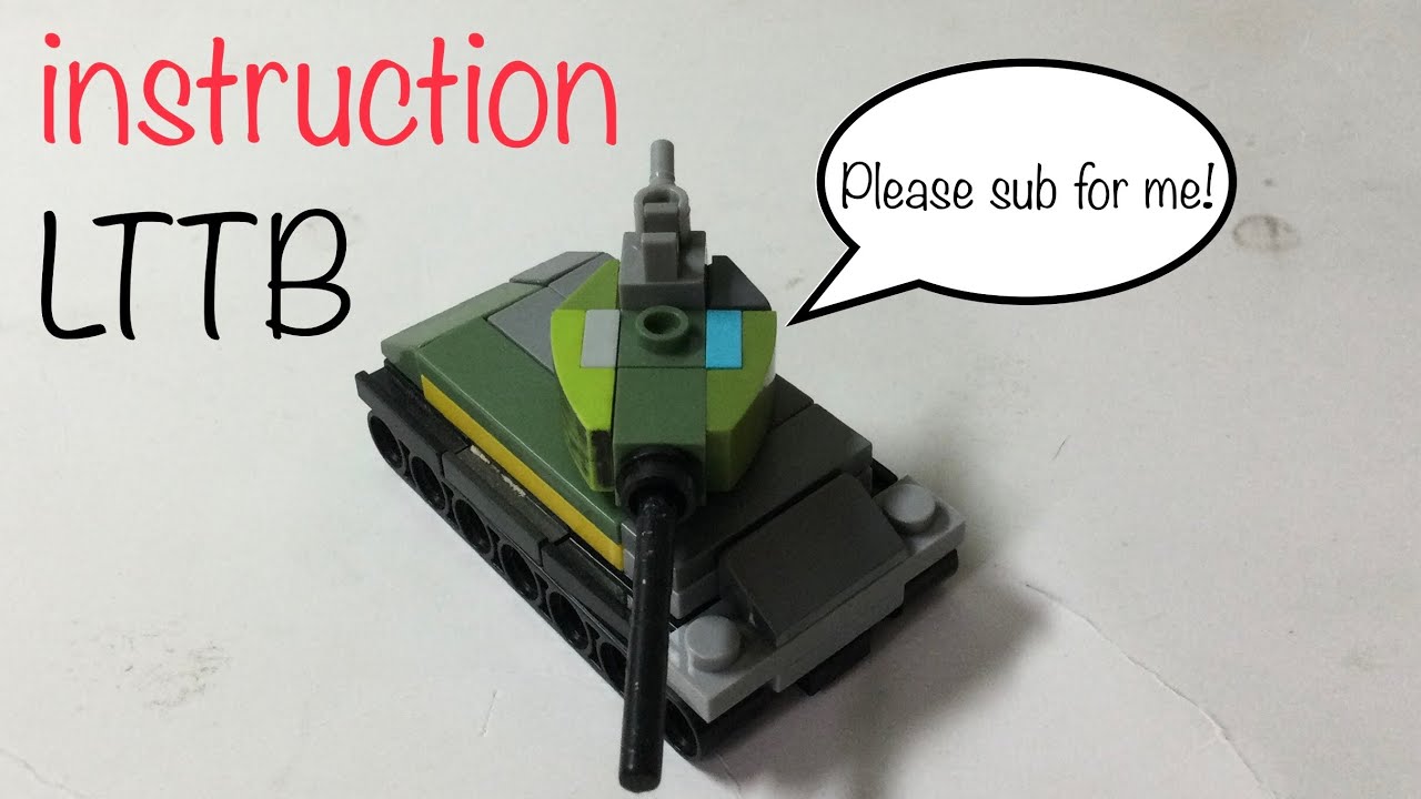 Lego tank LTTB instruction - YouTube
