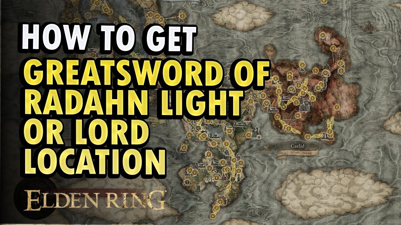 How to get Greatsword of Radahn Light or Lord Location Elden Ring - YouTube