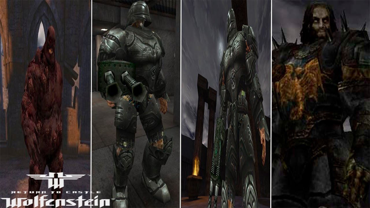 Return of the Castle Wolfenstein | All Bosses | [I am Death incarnate ...