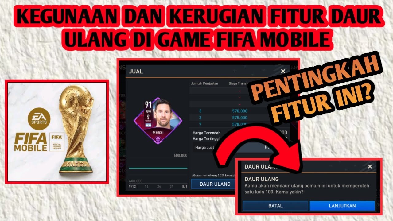 Fungsi dari Fitur Daur Ulang di Game FIFA Mobile | FIFA Mobile Android ...
