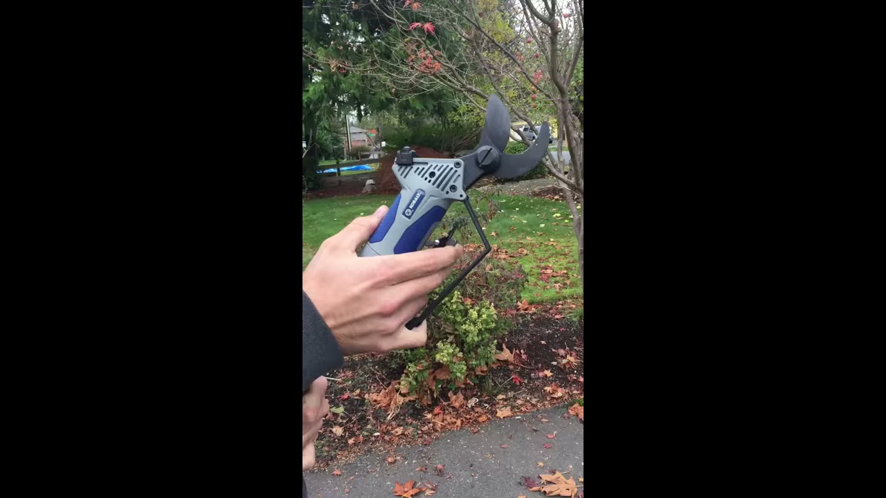 Kobalt pneumatic pruning shears operation YouTube