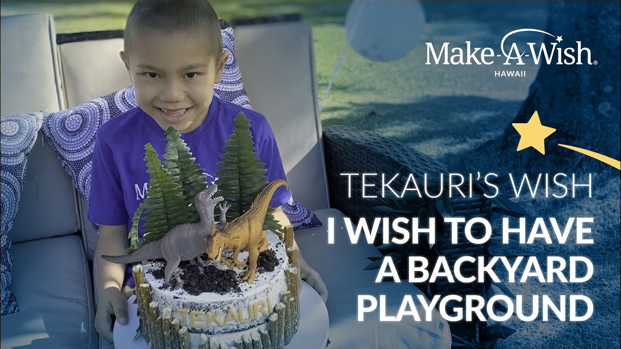Tekauri's wish to have a backyard playground! - YouTube