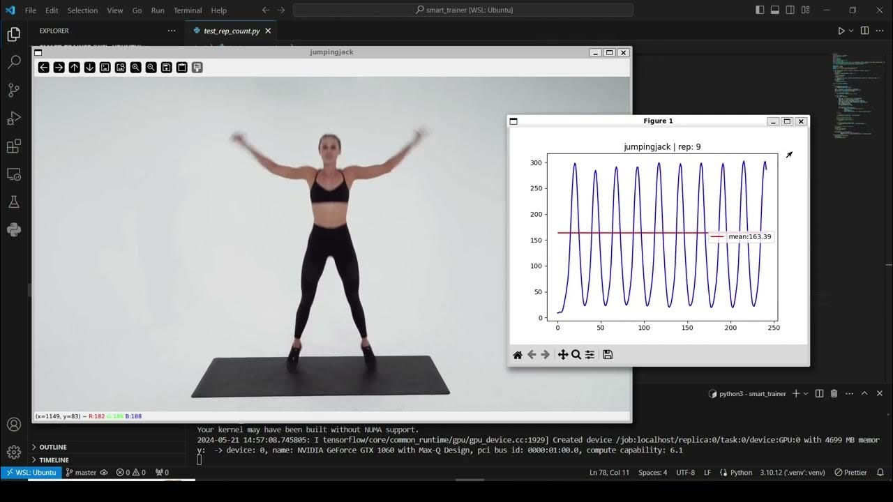 Jumping Jacks repetition counting with Deep Learning - YouTube