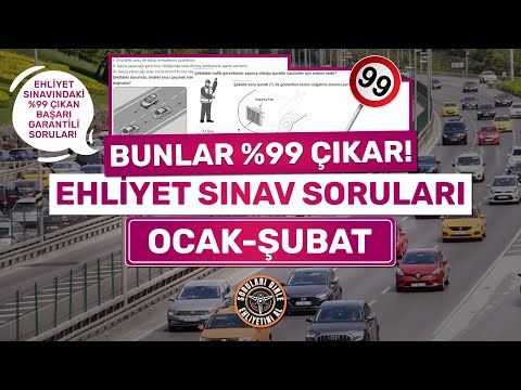 🔴 EHLİYET SINAV SORULARI 2026! - OCAK ÇIKMIŞ SORULAR VE AÇIKLAMALI CEVAPLAR!