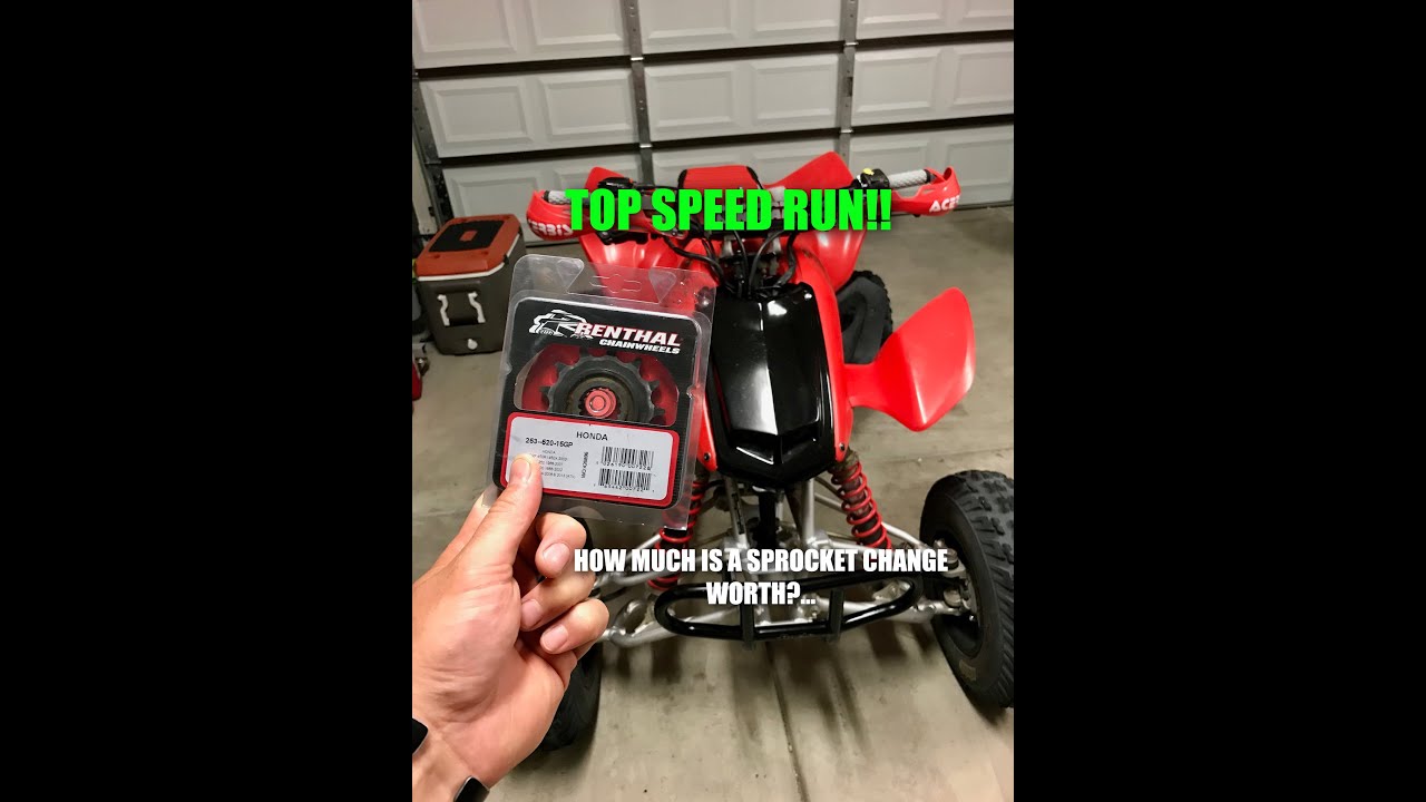 TRX 450R Top speed! - YouTube