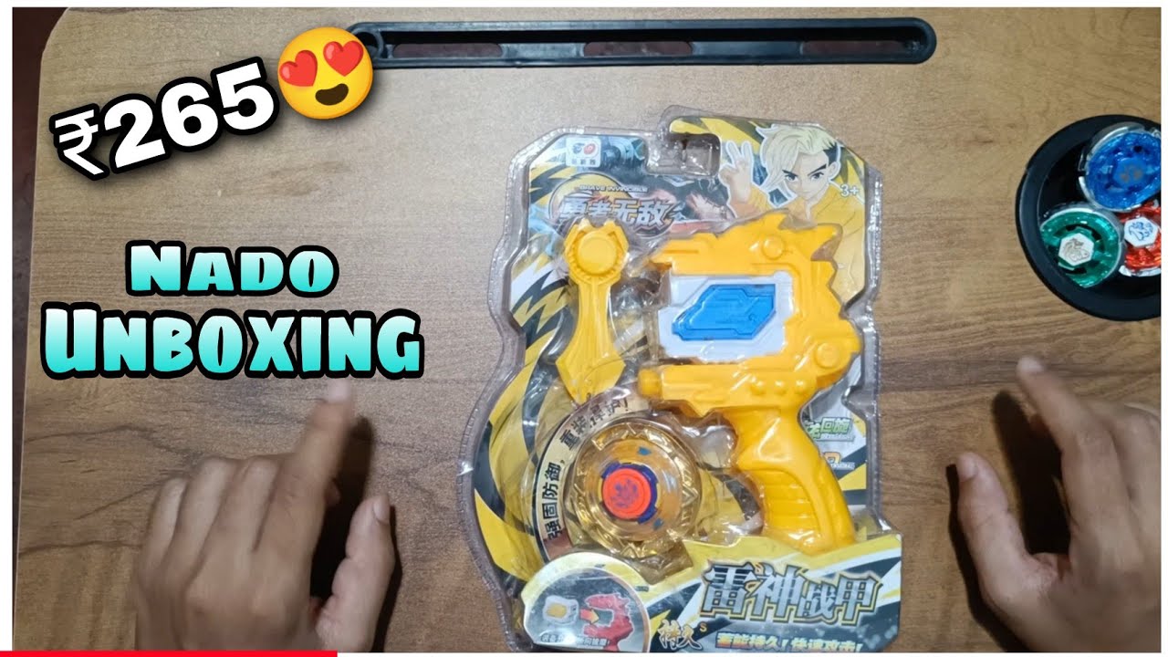 Fake Nado | Brave invincible Beyblade unboxing | only ₹265 - YouTube