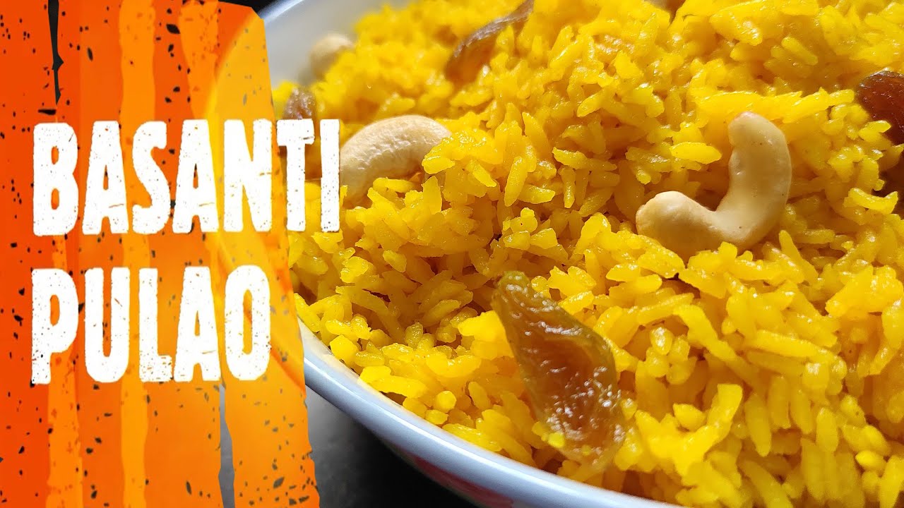 Bengali Polao Recipe | How to make Basanti Pulao: A visually stunning ...