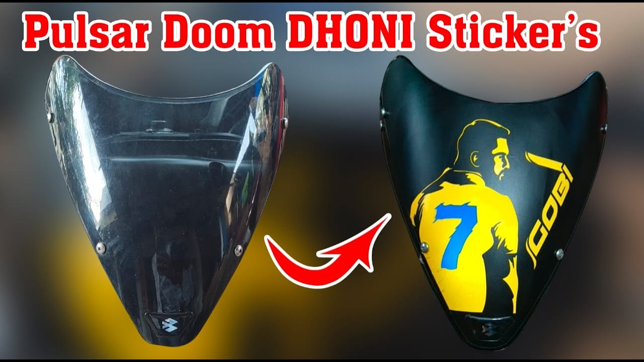 #1 ON TRENDING Thala DHONI sticker's || Pulsar 150 - YouTube