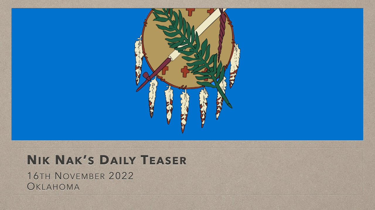 Nik Nak’s Daily Teaser — 16-11-2022 — Oklahoma. - YouTube