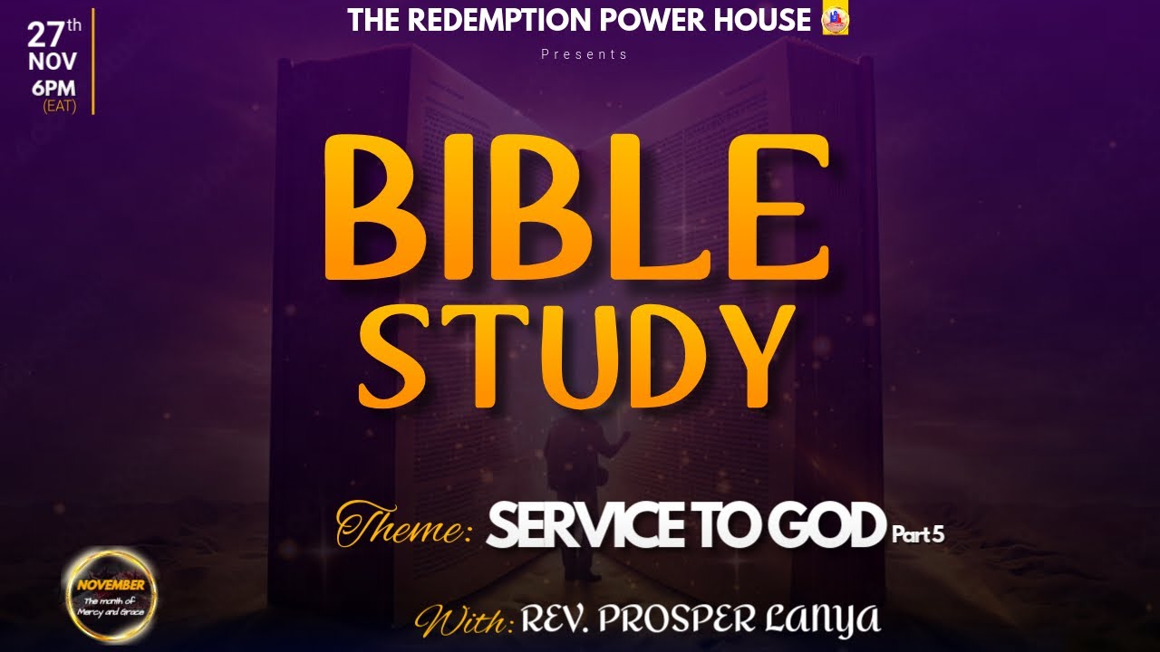 Bible Study Service - Rev. Prosper Lanya. - YouTube