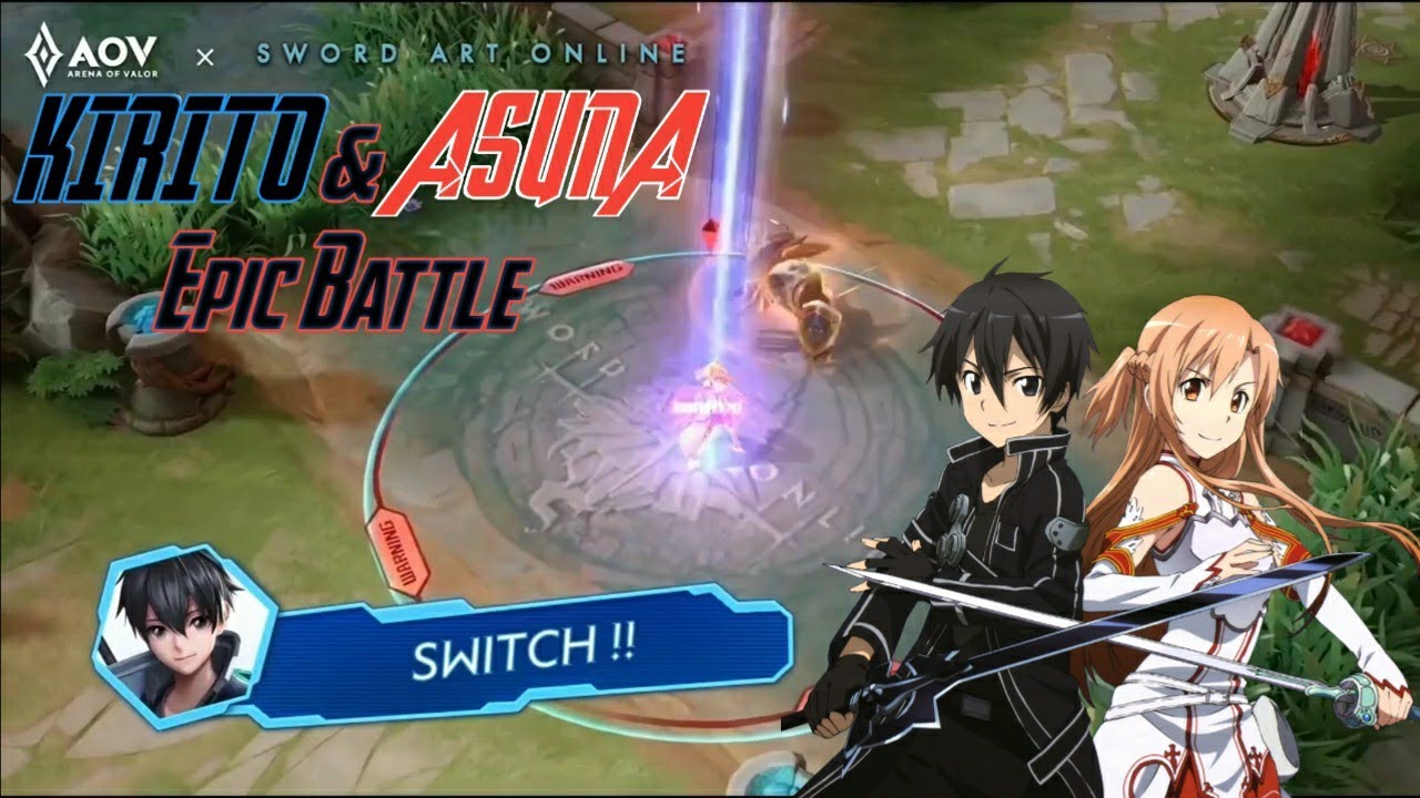 Kirito & Asuna Epic Battle Starburst Stream Like In Anime - AOV x SAO ...