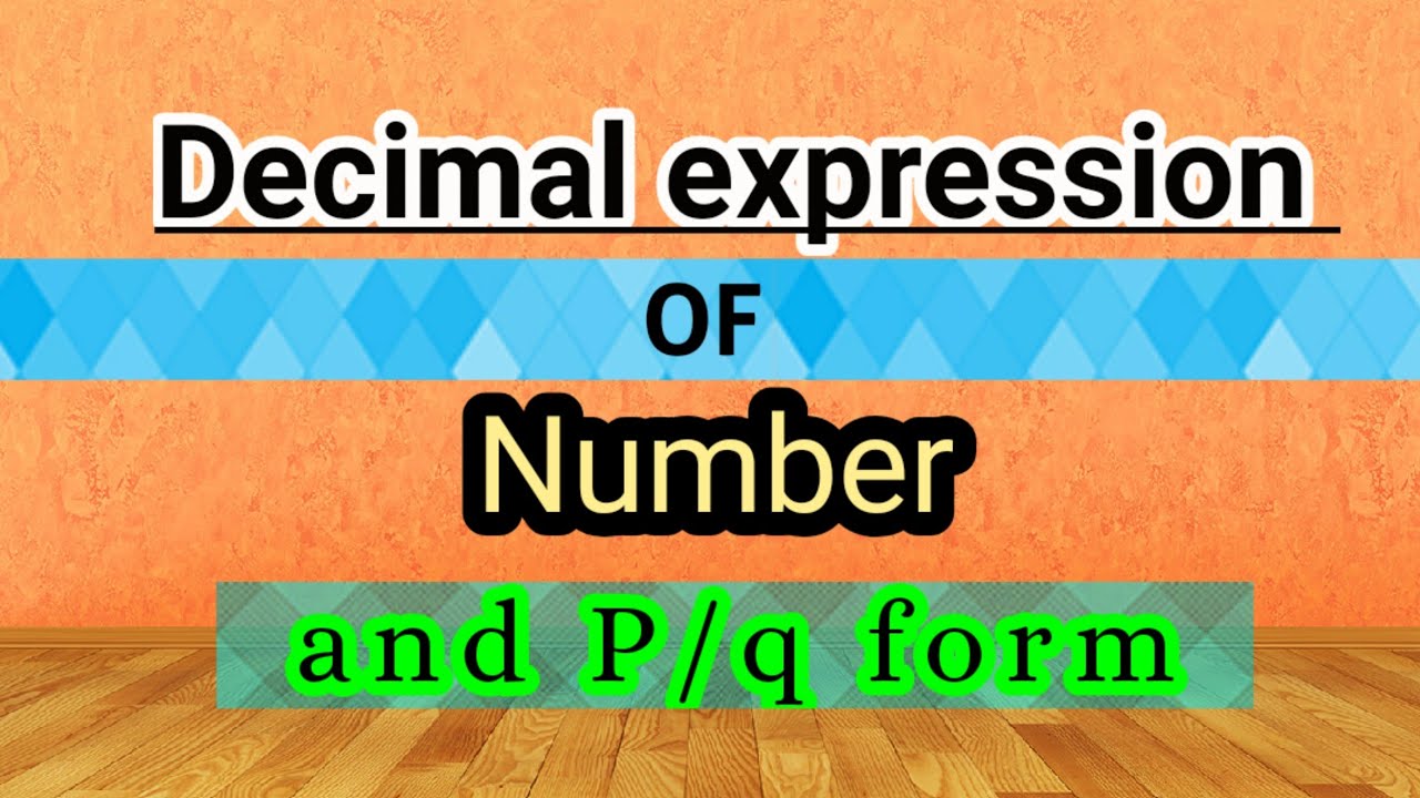 decimal expression|std 9 - YouTube