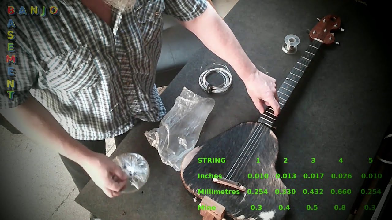 Homemade Banjo & Guitar strings (steel edition) - YouTube