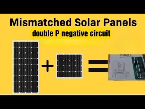 mismatched solar panels no problem - YouTube