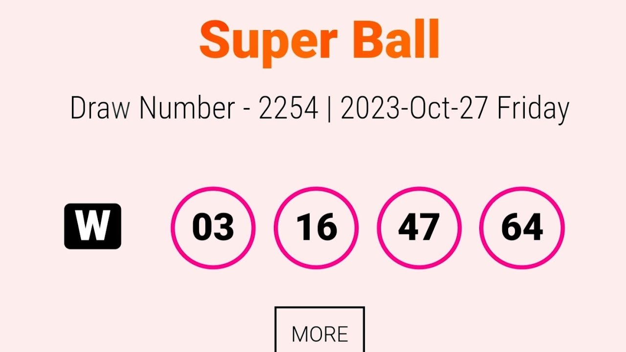 Super Ball 2254 #2023.10.27 Lottery #Lottery #Results #Lotherai #dinum ...