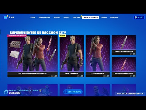 Gameplay de Leon Kennedy Y Claire Redfield (Skins y Pico) Fortnite