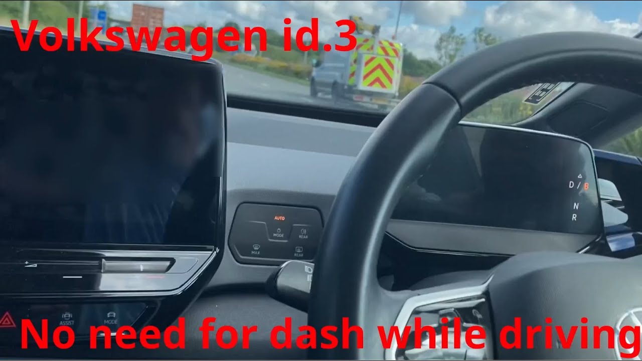 No dash display on a Volkswagen id.3 - YouTube