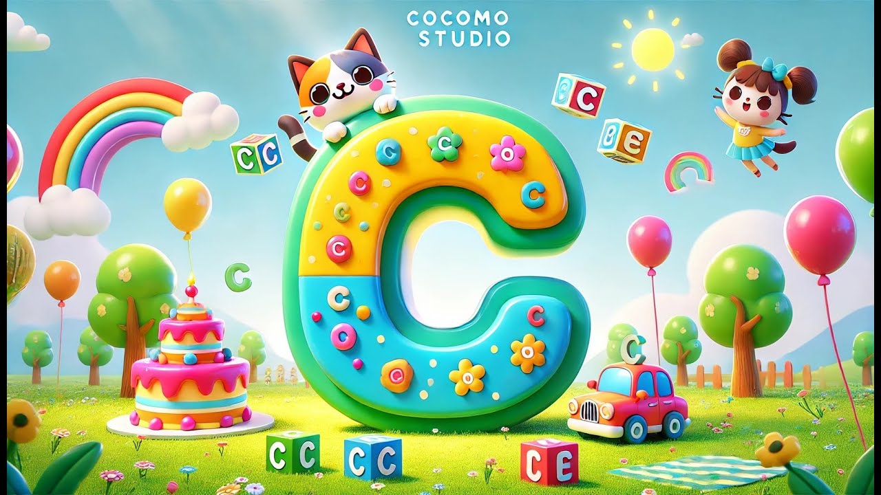 Letter C, ABC Phonic Song - Toddler Learning Video Songs, C for CAT ...