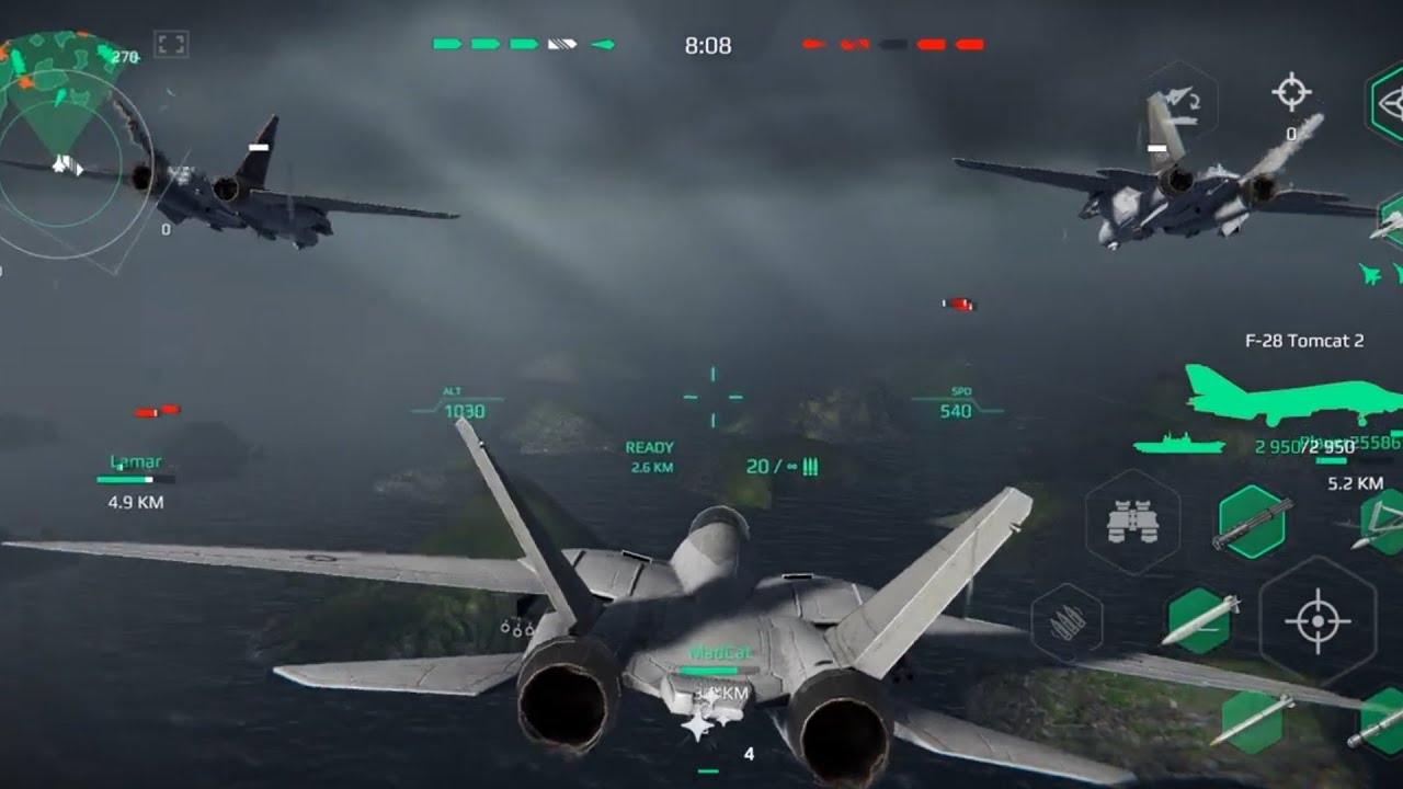 Modern Warships - F-28 Tomcat II gameplay !! - YouTube