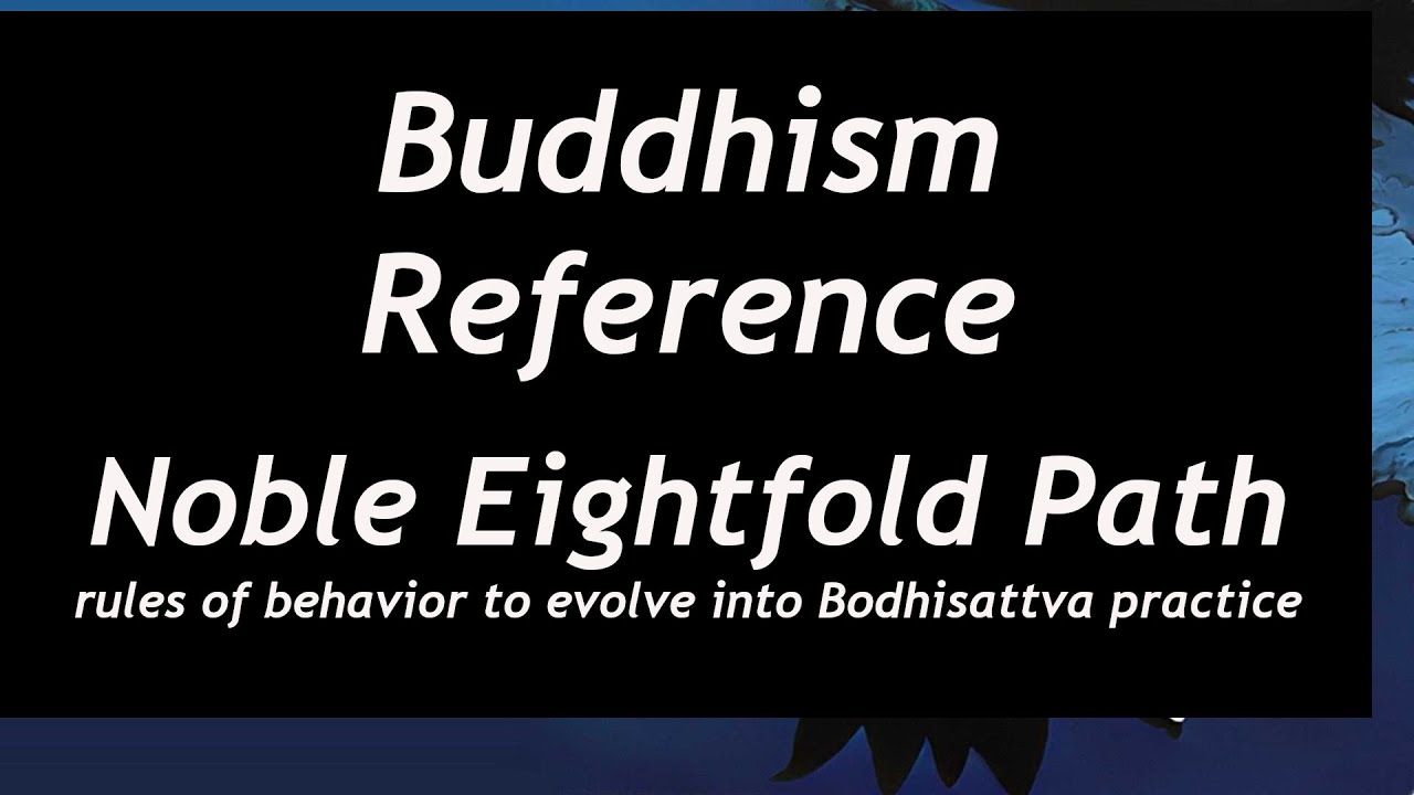 Buddhism Reference - Noble Eightfold Path - YouTube