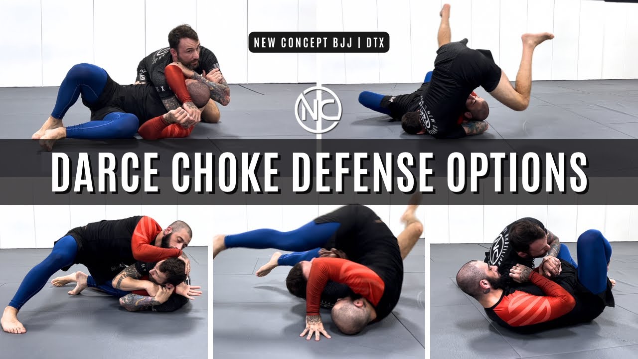 New Concept BJJ | Darce Choke Defense Options | NoGi Coach Caleb ...