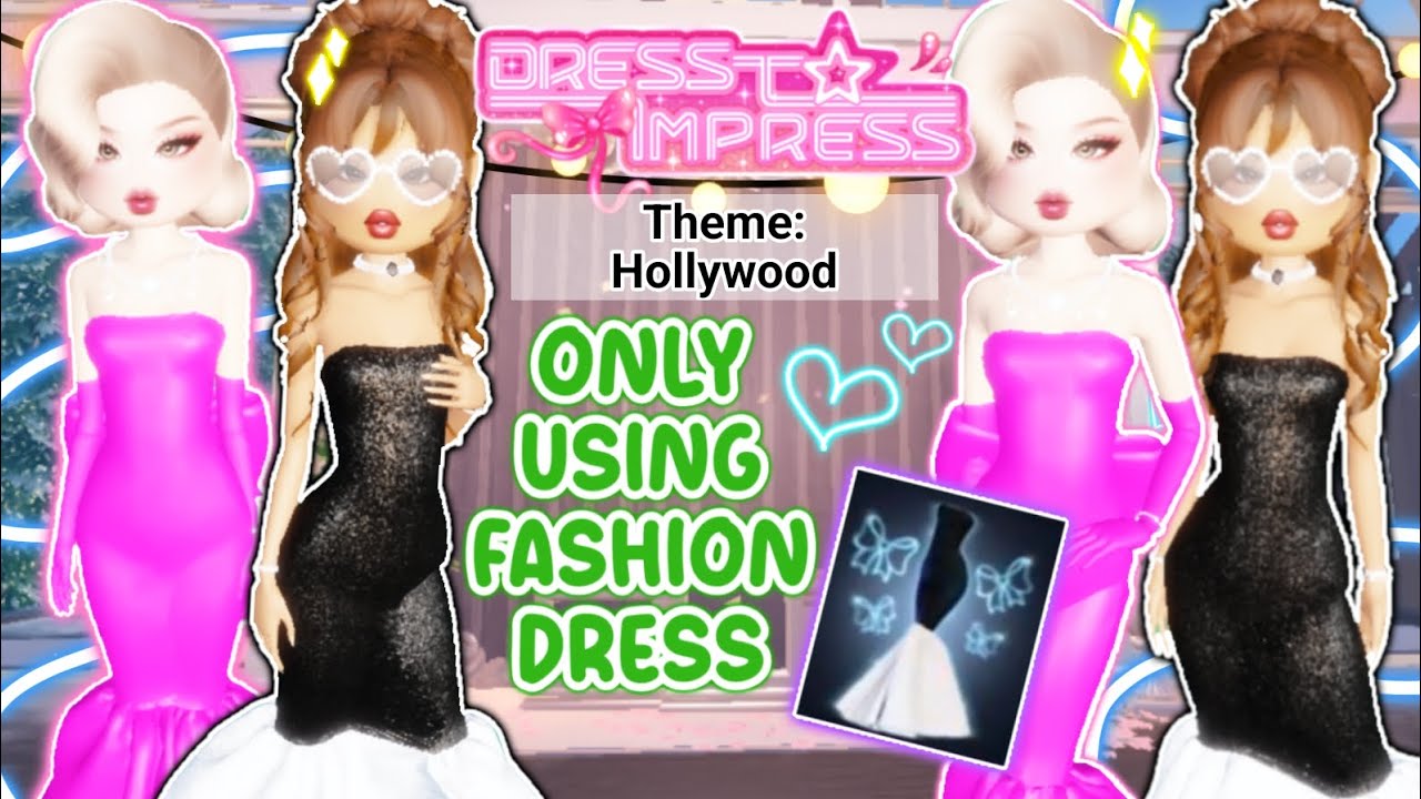 Dress to Impress Challenge Only Using Fashion dress !💕DTI Roblox - YouTube