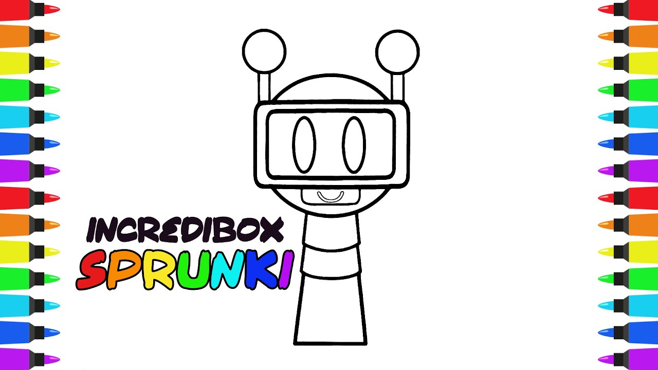 Incredibox SPRUNKI Coloring Pages/How to Color Fun Bot from Incredibox ...