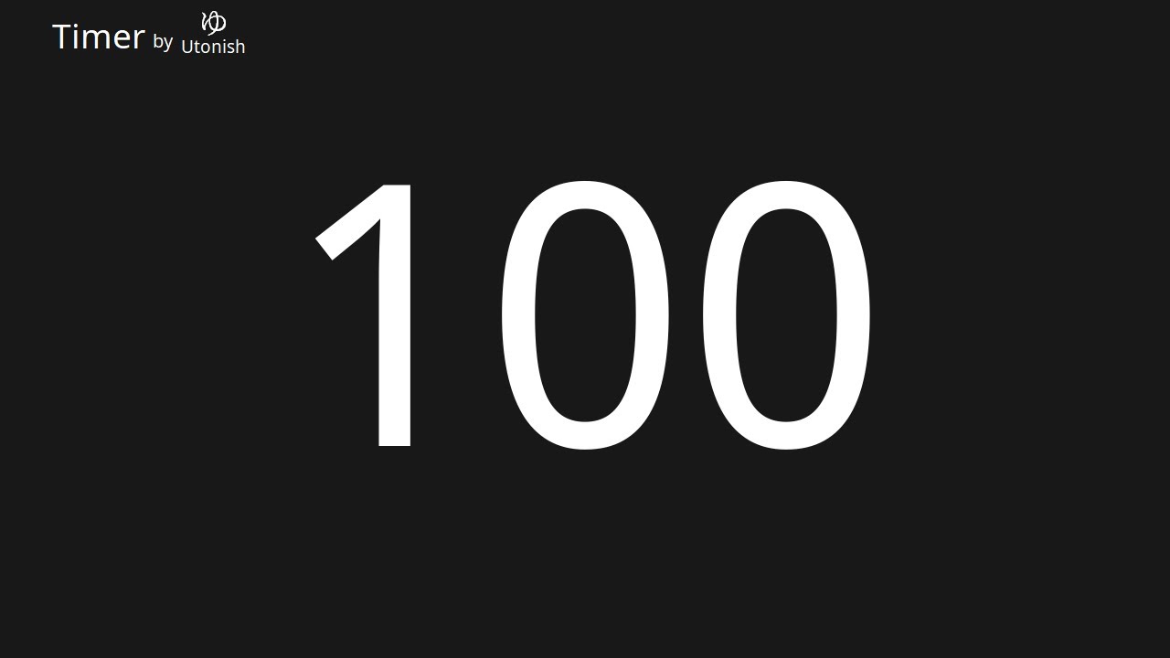 100 Second Countdown Timer - YouTube