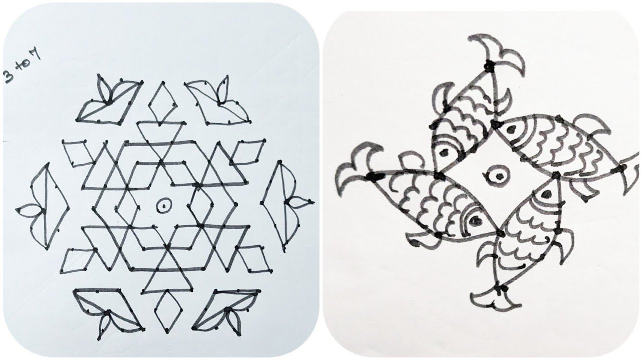 Creative kolam/simple kolam/kolam/@Nathiskolam - YouTube