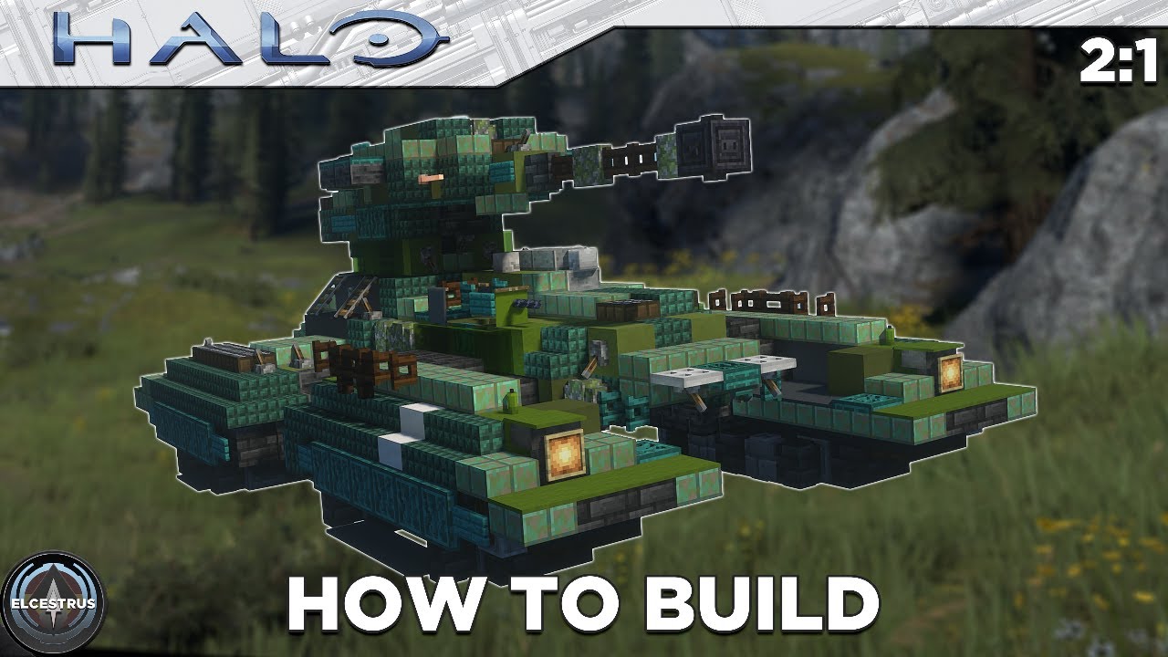 UNSC Scorpion tank | Minecraft Halo tutorial - YouTube