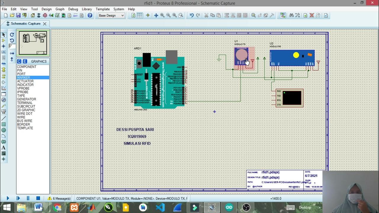 SIMULASI RFID MENGGUNAKAN APLIKASI PROTEUS 8 - YouTube