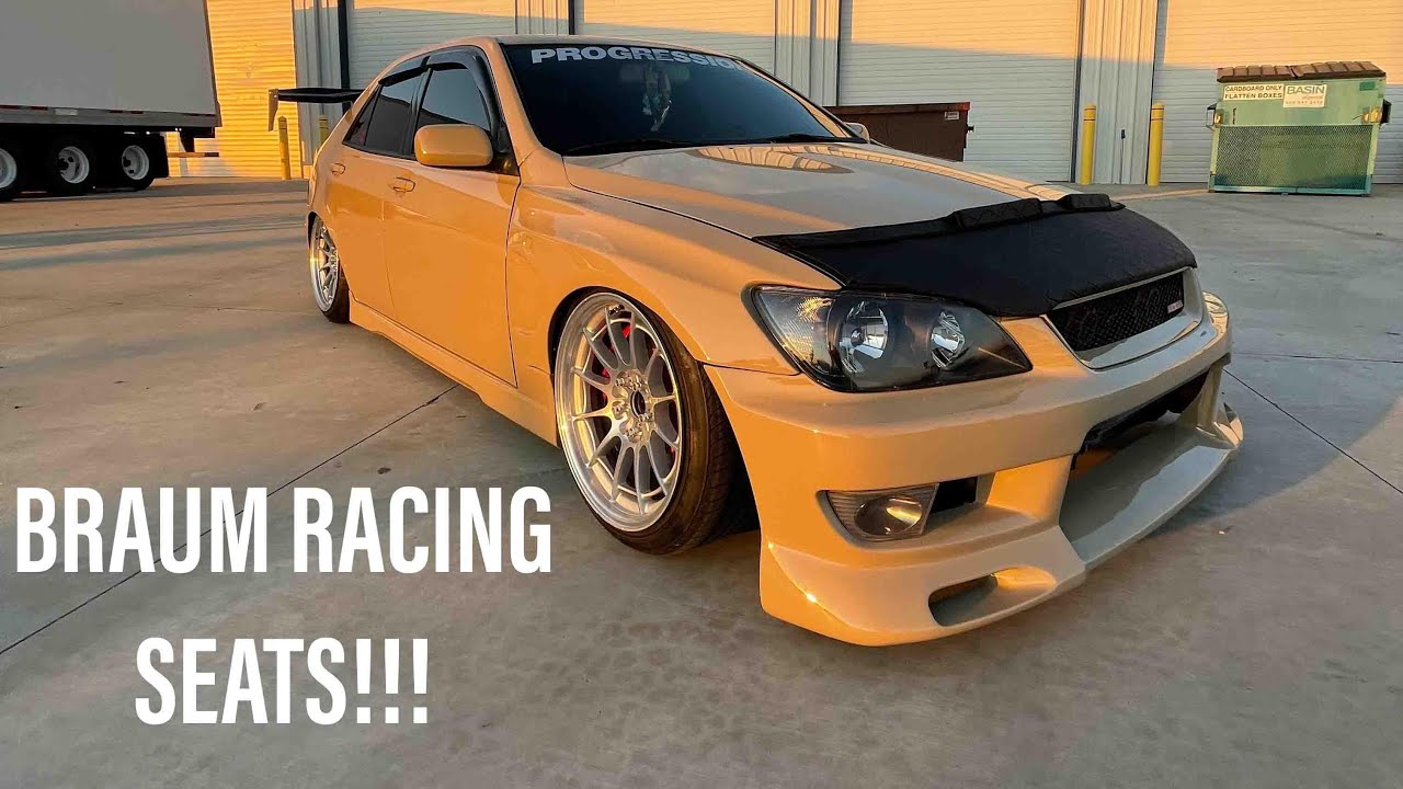 INSTALLING BRAUM RACING SEATS, BRAUM HARNESS & BAR ON LEXUS IS300 ...