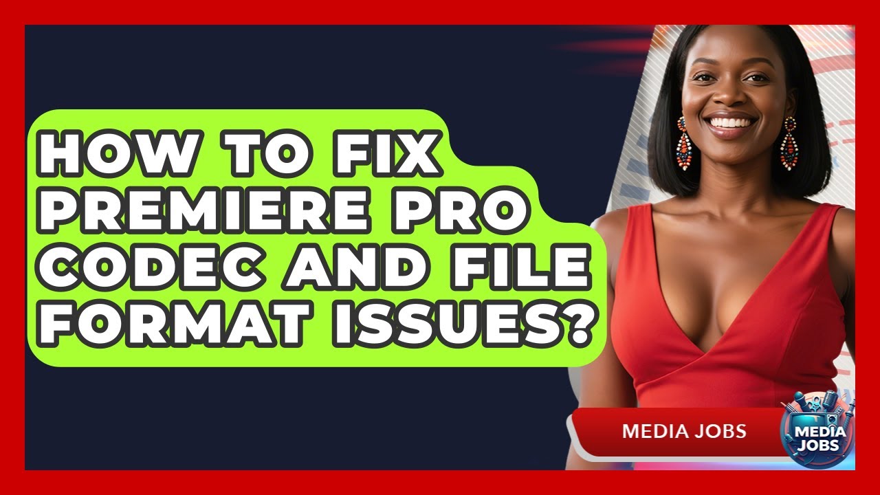 How To Fix Premiere Pro Codec And File Format Issues? - Media Jobs ...
