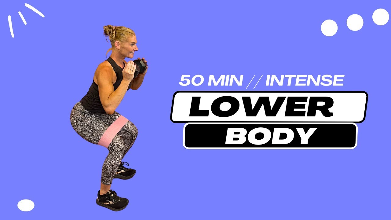 50 MINUTE INTENSE AT HOME LOWER BODY WORKOUT FOR STRONG & SCULPTED LEGS ...