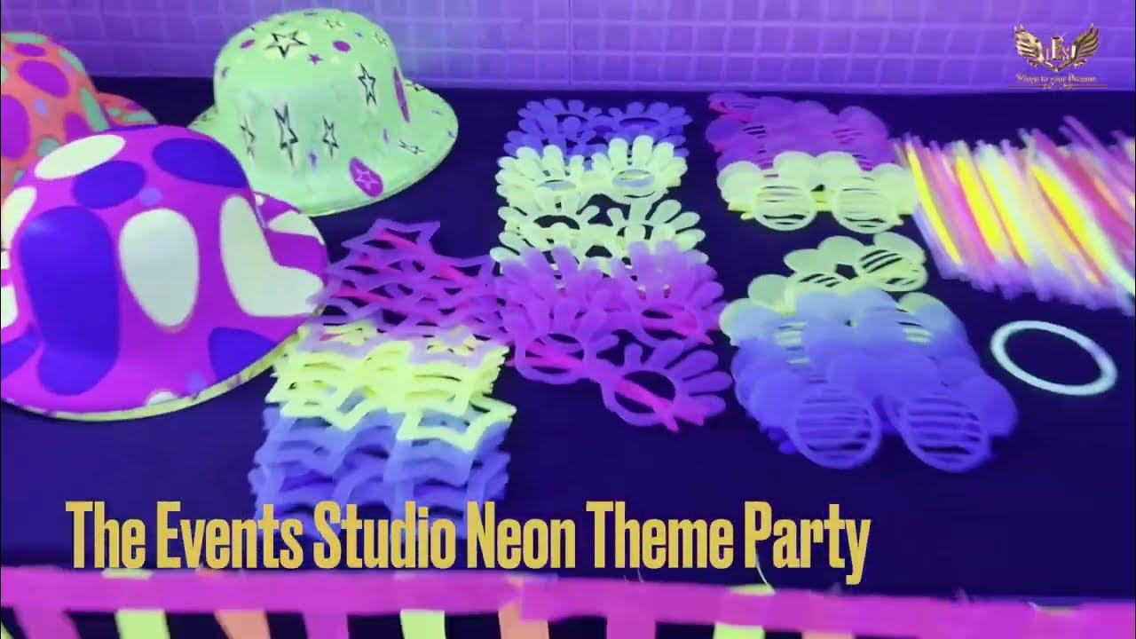 Neon Glow Theme Party @theeventsstudio737 - YouTube