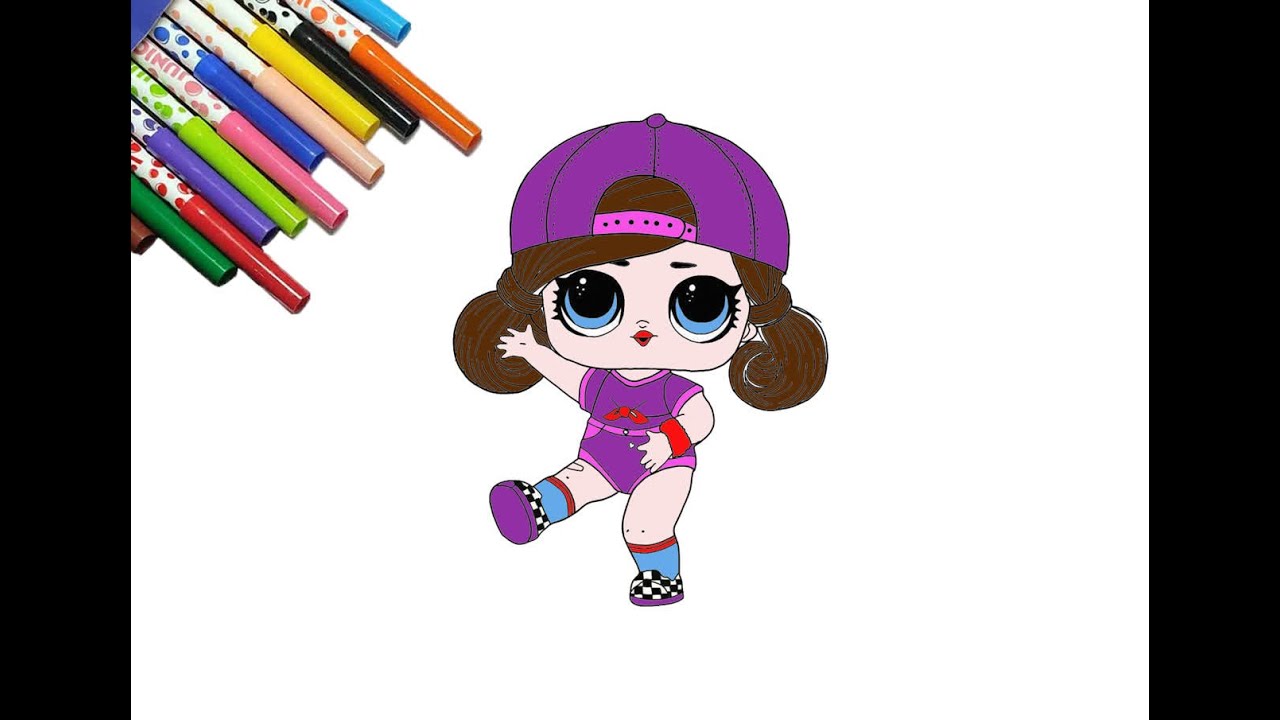 Cute L.O.L Dolls👧👄💗💖👩‍🎤 |Princess Lol Doll 🌈🖍| Easy Drawing For Kids🎨🖌 ...