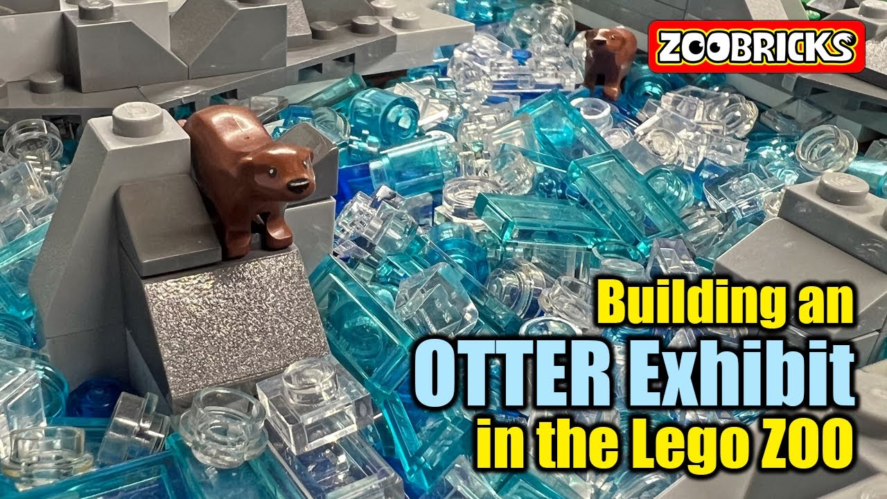 Building an Otter Exhibit in the Lego Zoo - YouTube